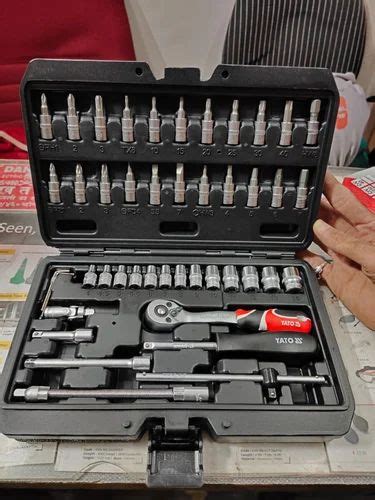 Carbon Steel 42pcs Spanner Socket Set 1 4 Yato Europian Brand Drive Size 1 4 Inch Model