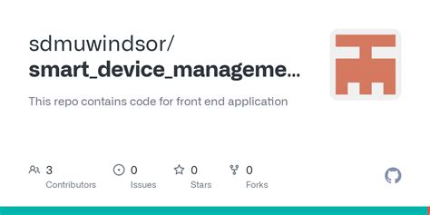 Github Sdmuwindsorsmartdevicemanagementfrontend This Repo Contains Code For Front End