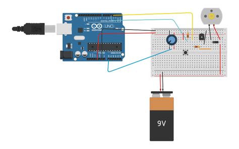 Circuit Design Motore Dc Tinkercad