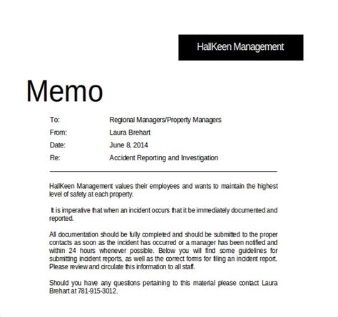 Professional Memo Template 15 Word PDF Google Docs Documents Download
