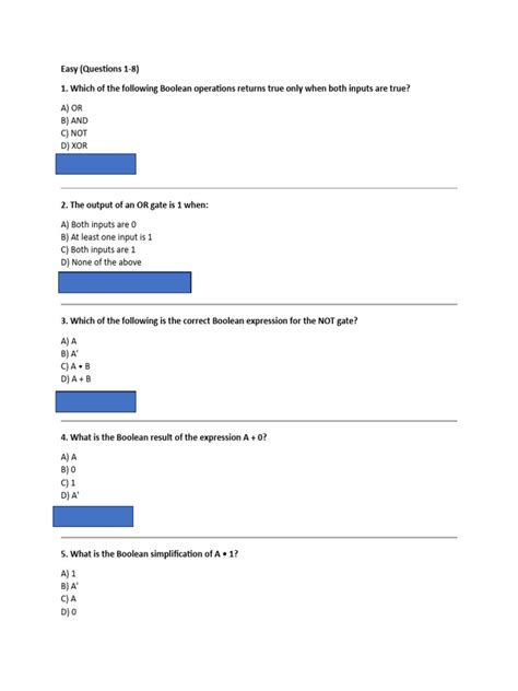 Test Introduction To Boolean Algebra Digital Systems And Circuits