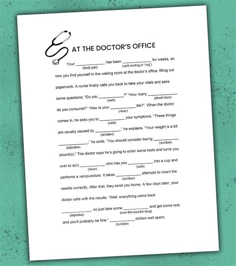 Free Free Printable Office Mad Libs Download Free Free Printable