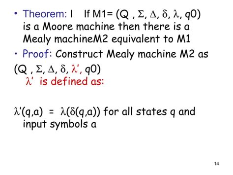 Moore And Mealy Machines Ppt