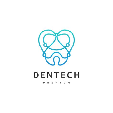 Premium Vector Dental Tech Icon Logo Design Illustration 2