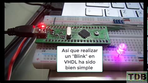 Vhdl Cpld5 Ejemplo 3 Blink En Vhdl Programado En Un Cpld De