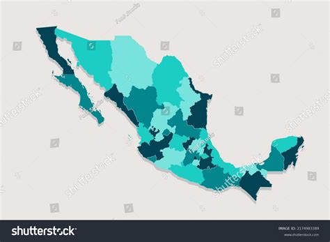 Mexico Map World Map International Vector Stock Vector Royalty Free