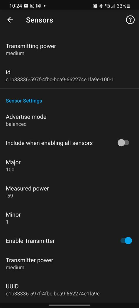 Ble Transmitter Sensor Power And Advertise Mode Settings Mobile Apps Home Assistant Community