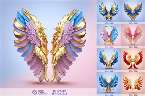 20 طرح بال فرشته شیک و لاکچری Psd 🔥کد فایل 133783