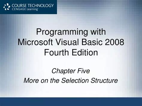 Ppt Programming With Microsoft Visual Basic 2008 Fourth Edition