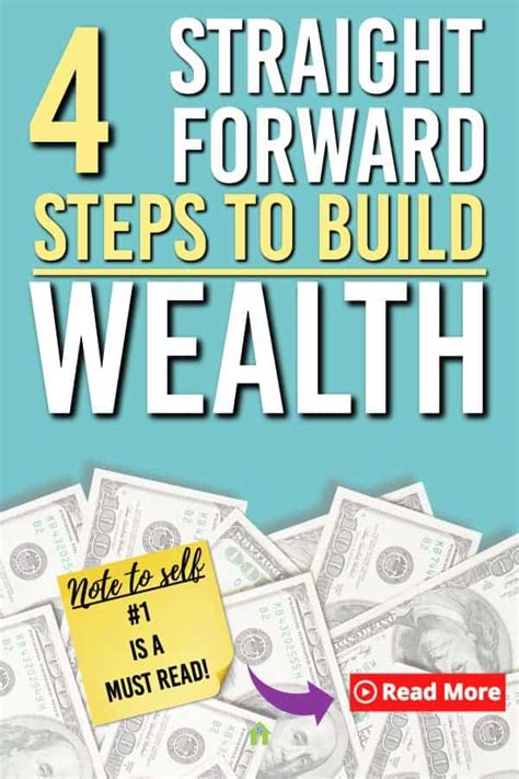 4 Straight Forward Steps To Build Wealth July 2024