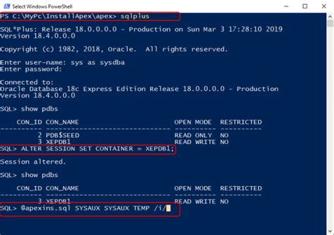 Instalar Oracle Database 18c Express Y Oracle Apex 182 Plsql
