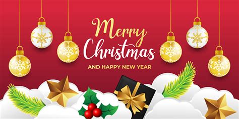 메리 크리스마스 배너 배경 벡터 장식 요소 일러스트와 크리스마스 벡터 배경 메리 크리스마스와 새해 맞이 벡터 디자인 템플릿
