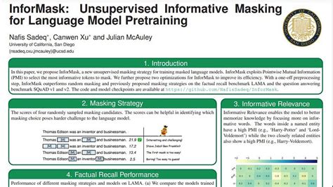 Underline Informask Unsupervised Informative Masking For Language Model Pretraining