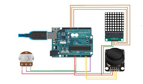 Snake Game Using Arduino Uno And Led Dot Matrix Display MAX