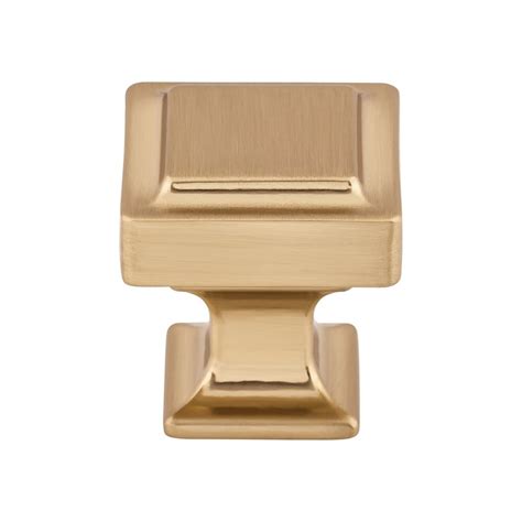 Transcend Collection Ascendra 1 18 Long Square Knob In Honey Bronze
