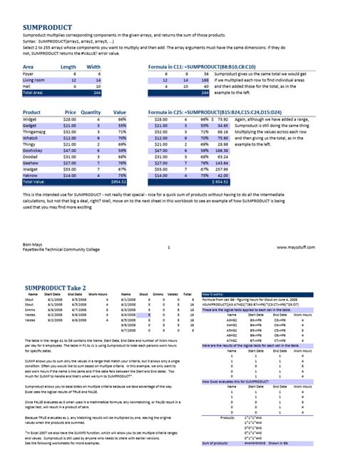 sum product pdf computer programming