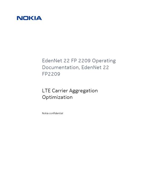 Lte Carrier Aggregation Optimization 1 Pdf Lte Telecommunication Lte Advanced