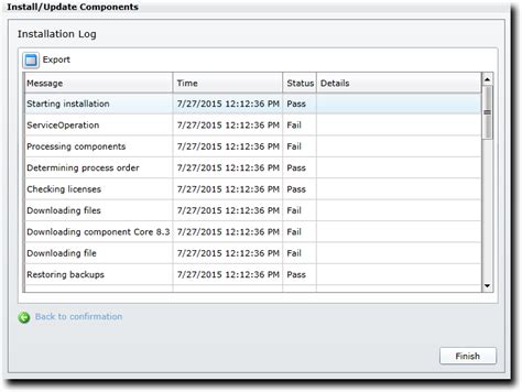 The Installation Log