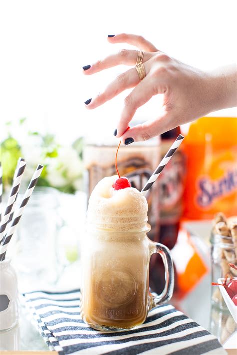 Make Your Own Root Beer Float Bar Glitter Inc