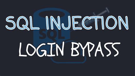 sql injection tutorial login bypass youtube