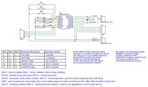 Схема подключения A4988