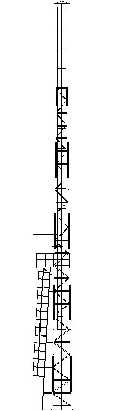Detailed 2d Design Of Tower In Autocad Drawing Cad File Dwg File