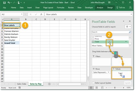 How To Manually Drag Fields In Pivot Table At Wilbur Frances Blog