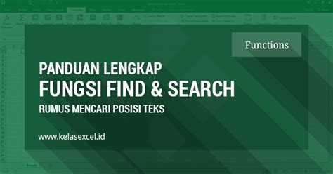 Fungsirumus Find And Search Cara Mencari Posisi Teks Pada Microsoft Excel