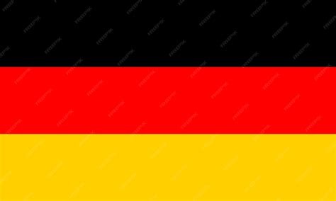 Colores Oficiales De La Bandera De Alemania Y Proporción Ilustración Vectorial Vector Premium