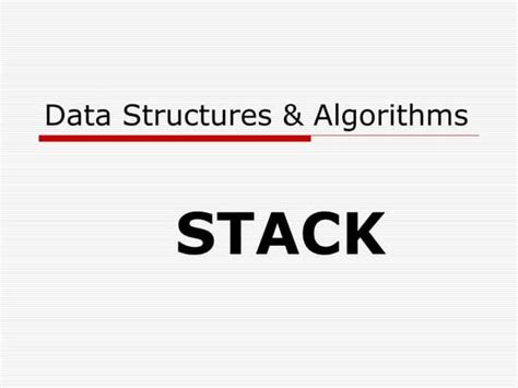 stacks in datastructure ppt