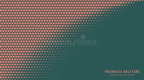 Triangles Halftone Pattern Radial Border Vector Orange Green Abstract