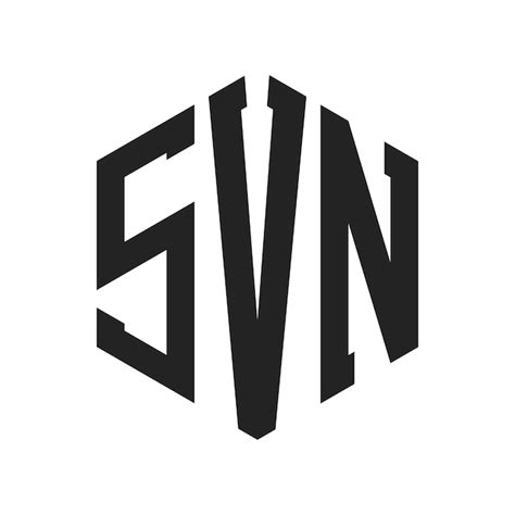 Premium Vector Svn Logo Design Initial Letter Svn Monogram Logo Using Hexagon Shape