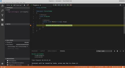 Debugging Dotnet Core Projects With Visual Studio Code