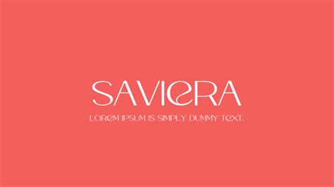 Saviera Font Download Free For Desktop And Webfont