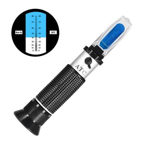 Portable Handheld Specific Gravity Refractometer Freezing Point Beer