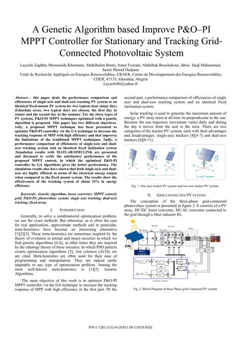 pdf a genetic algorithm based improve pando pi mppt controller for