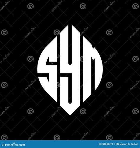 Sym Circle Letter Logo Design With Circle And Ellipse Shape Sym Ellipse Letters With