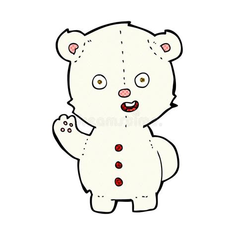 Cute Comic Cartoon Polar Bear Stock Illustration Illustration Of Print Cartoon 52936584