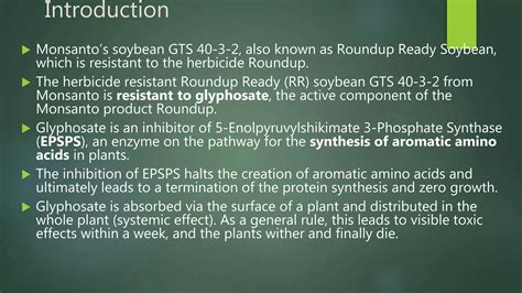 Roundup Ready Soybean Controversies Pptx