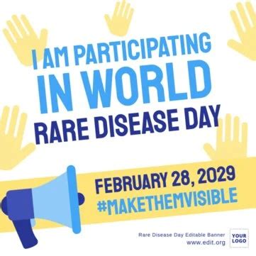 Editable Rare Disease Day Poster Templates