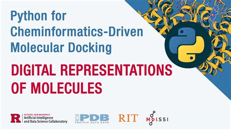Python For Cheminformatics Driven Molecular Docking Digital Representations Of Molecules Youtube