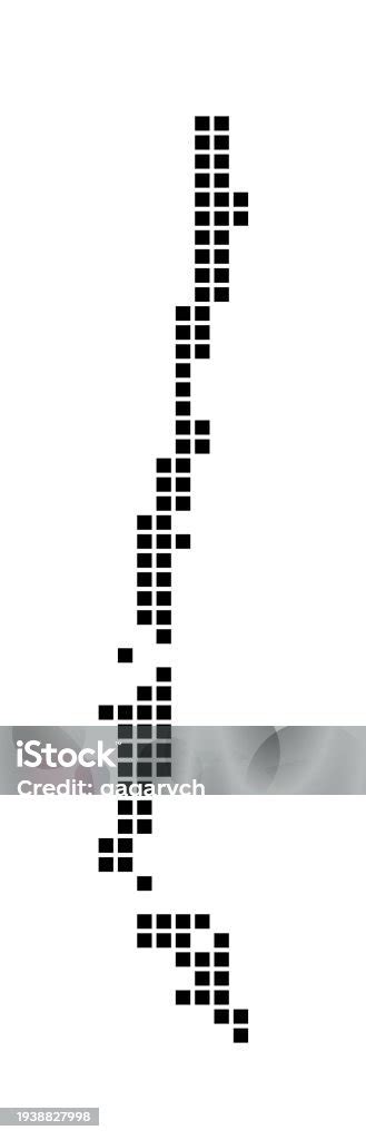 칠레 지도 점선 스타일의 칠레 지도 당신의 디자인을 위한 직사각형으로 채워진 나라의 국경 벡터 일러스트 레이 션입니다 0명에 대한 스톡 벡터 아트 및 기타 이미지 Istock