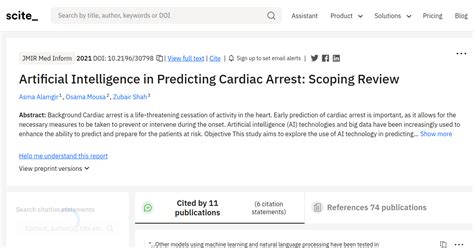 Artificial Intelligence In Predicting Cardiac Arrest Scoping Review