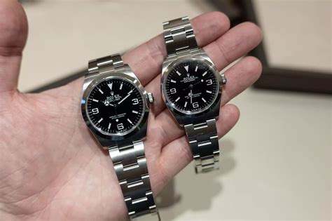 Explorer 36 Vs 40 Photo Comparison Page 4 Rolex Forums Rolex