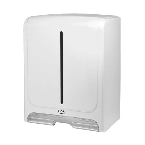 Купить диспенсер для бумажных полотенец T1 СТАНДАРТ корпус белый нижнее стекло прозрачное