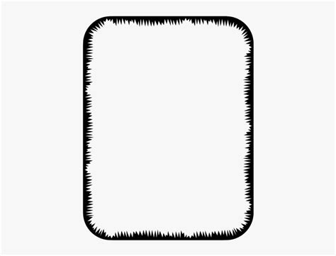 Jagged Border Monochrome HD Png Download Kindpng