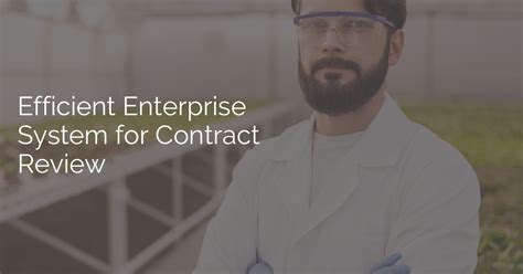 Efficient Enterprise System For Contract Review
