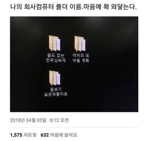 회사 컴퓨터 폴더 이름 인스티즈instiz 인티포털 카테고리