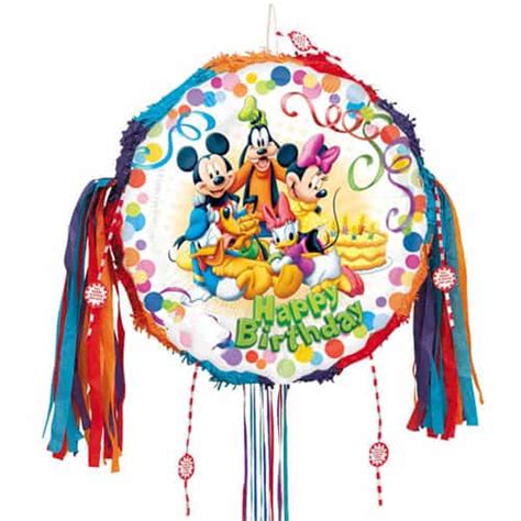 Mickey Mouse And Friends Happy Birthday Pull String Pinata Partyrama