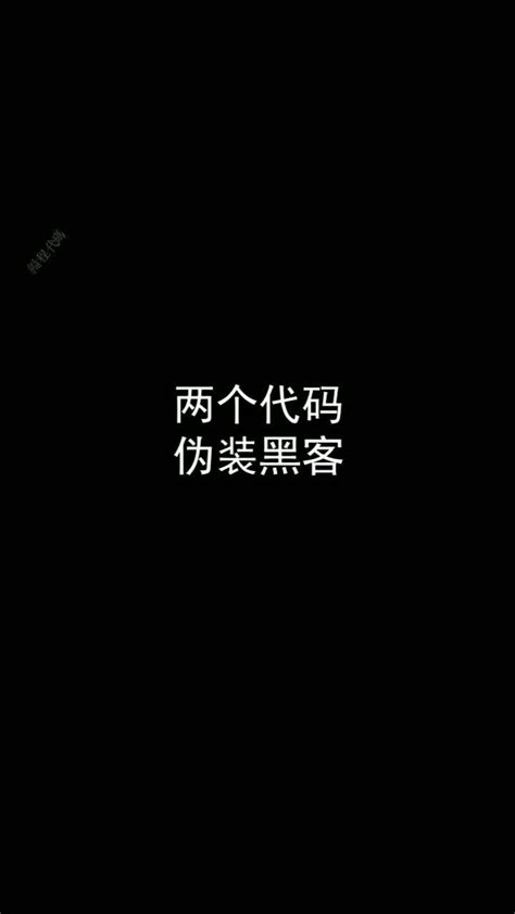 两个代码伪装黑客 编程 腾讯视频